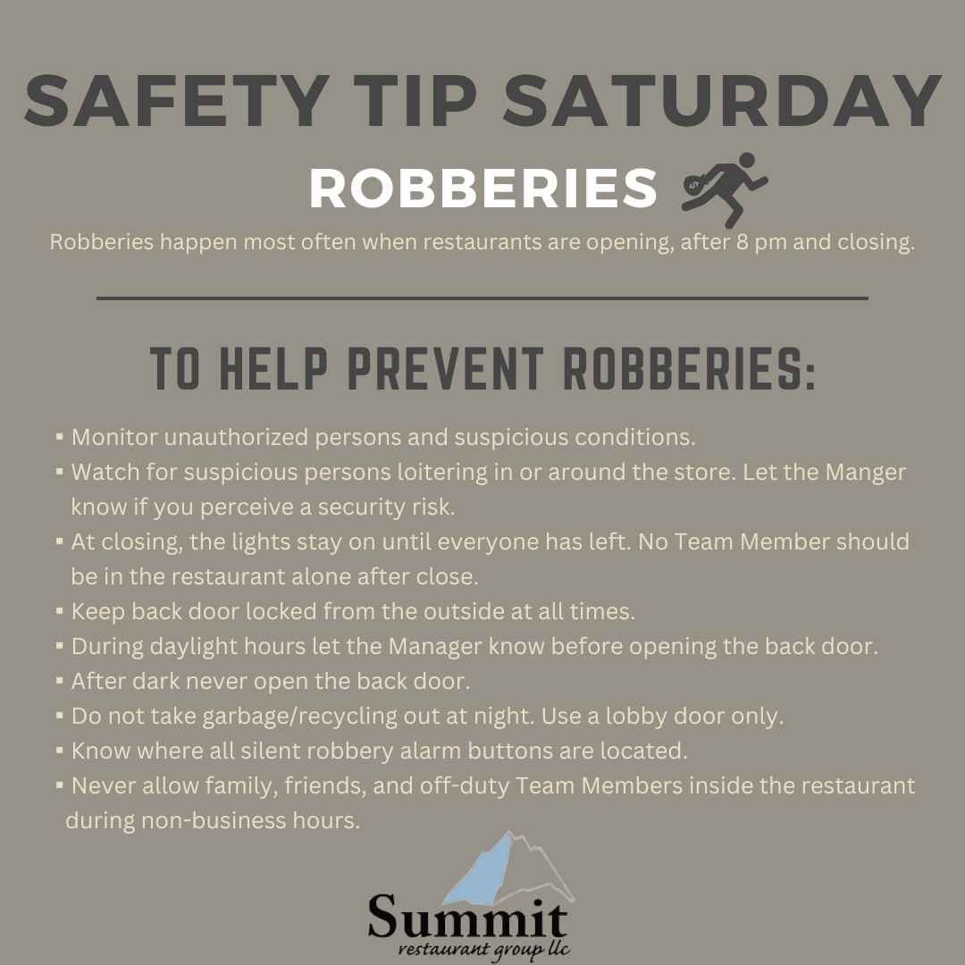 General 2 — Summit Restaurant Group