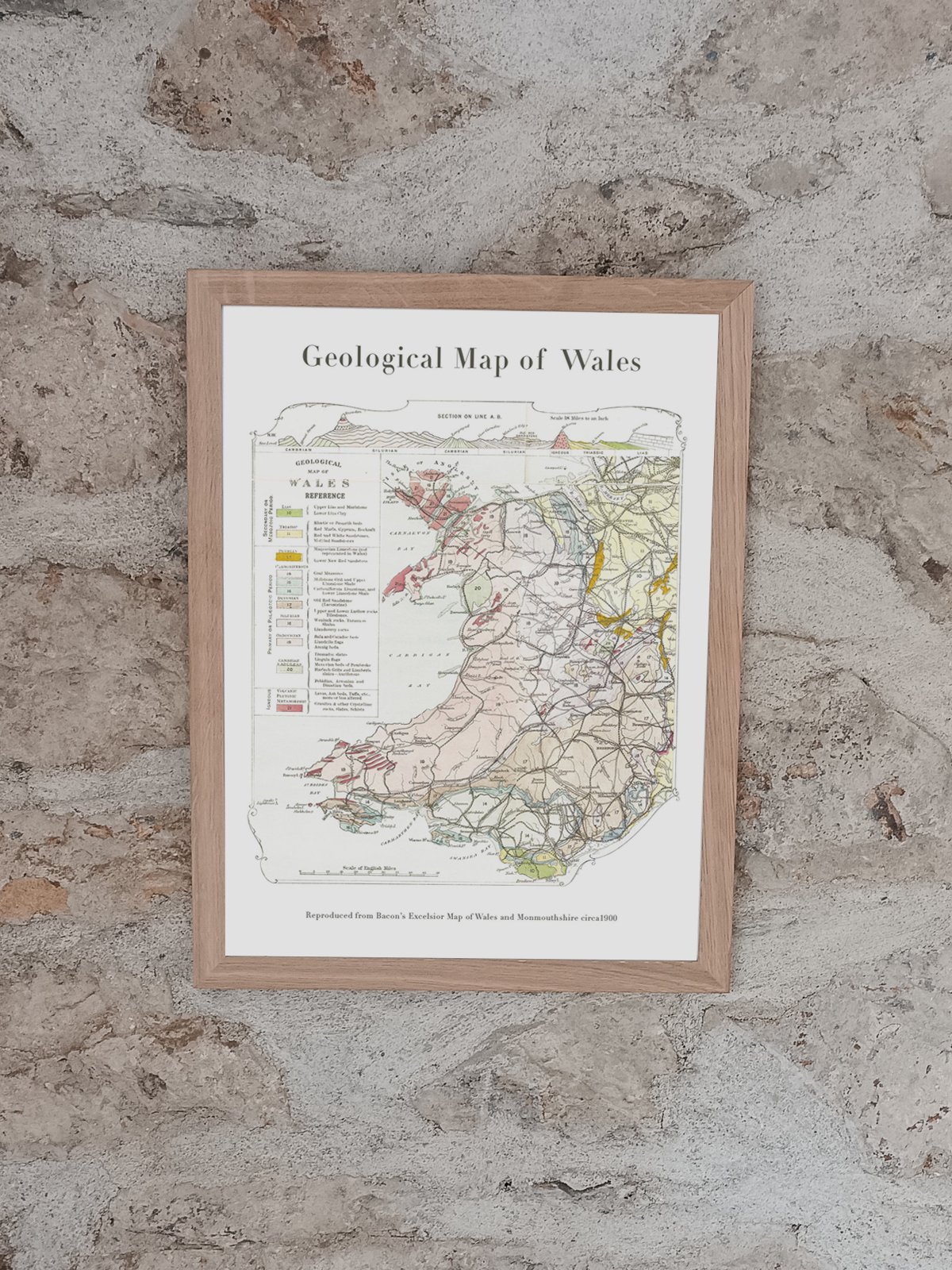 A reproduction of an 1888 vintage map of Fishguard and Lower Town ...