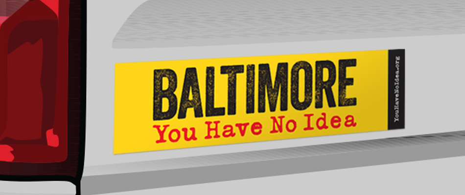 Baltimore, You Have No Idea Sticker — Plays by Dan Rodricks