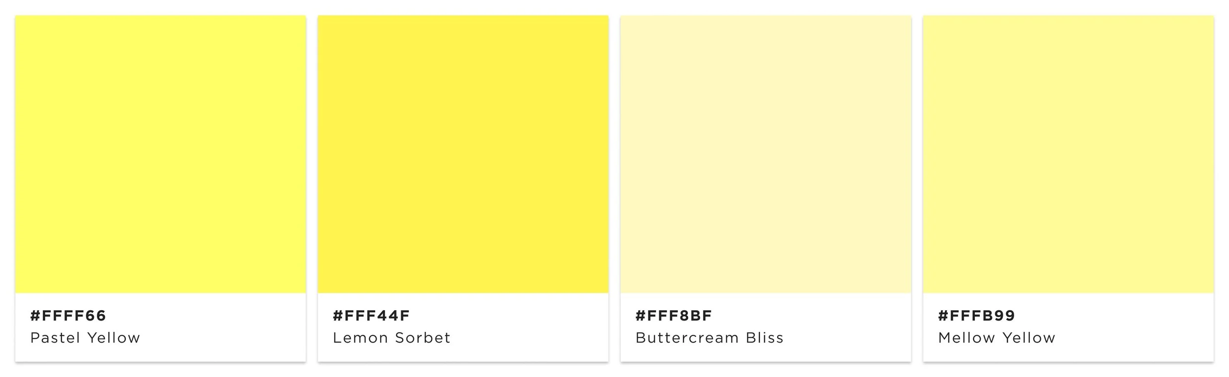 Pastel Yellow Color Palettes Inspired by Nature — TADMINT — Design ...