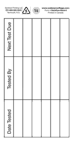 Two Sided Backflow Tags — Waterproof Tags