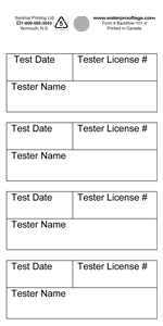 Two Sided Backflow Tags — Waterproof Tags