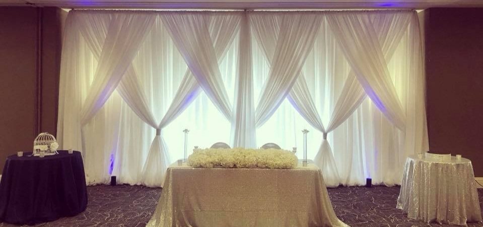 Draping Designs | Elevate Your Event — On The Move Wedding & Event Rentals
