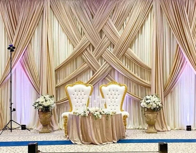 Two Layer Backdrops — On The Move Wedding & Event Rentals