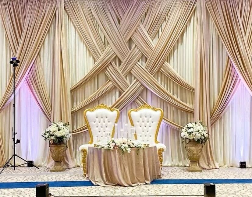 Two Layer Backdrops — On The Move Wedding & Event Rentals