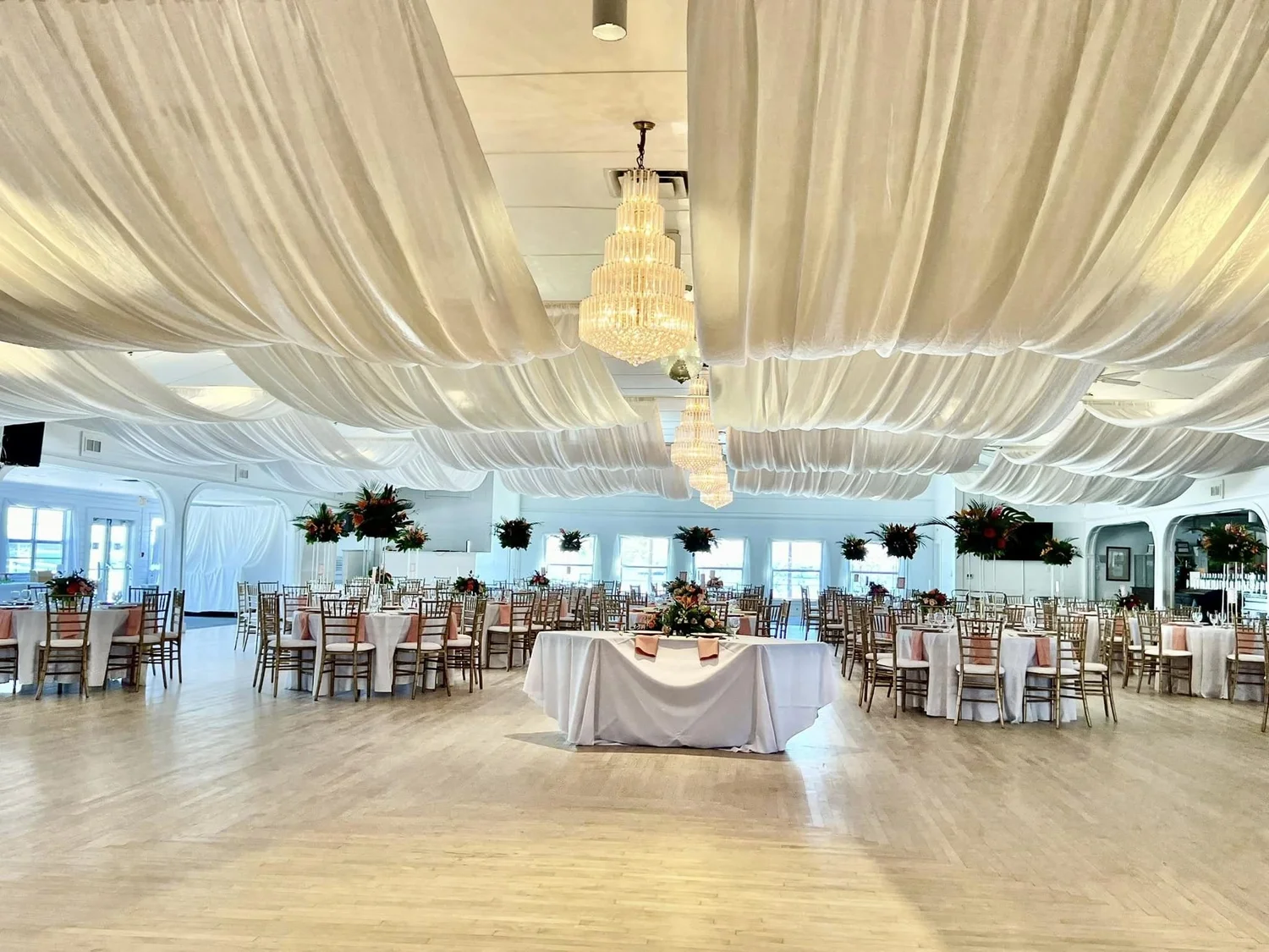 Ceiling Draping — On The Move Wedding & Event Rentals