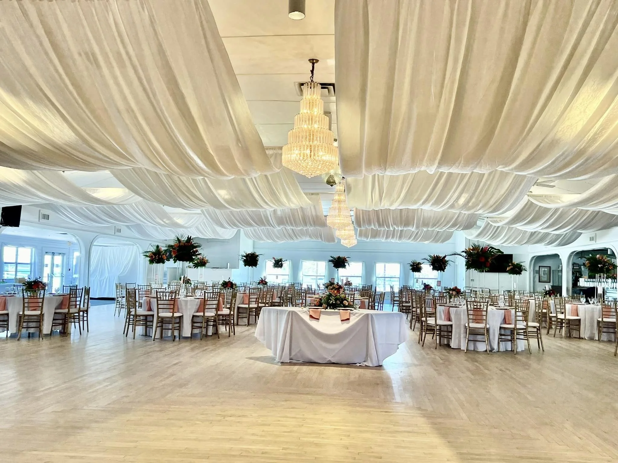 Ceiling Draping — On The Move Wedding & Event Rentals