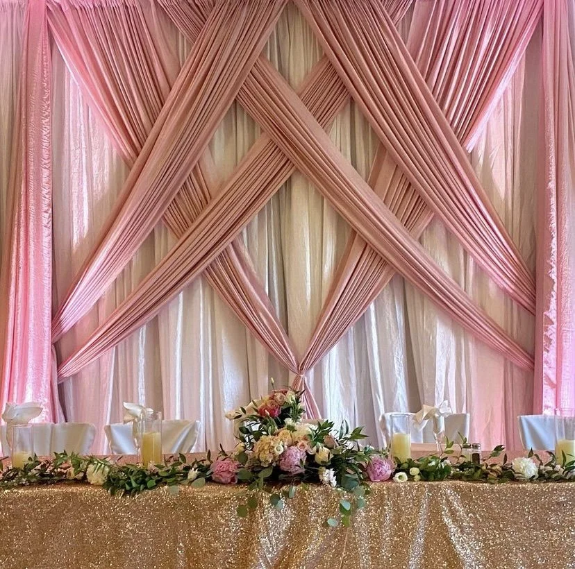 Two Layer Backdrops — On The Move Wedding & Event Rentals