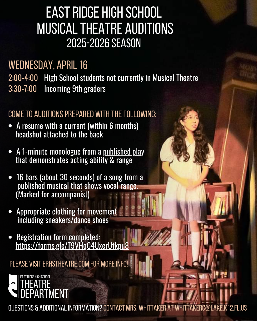 Musical Theatre Audition Info — ERHS Theatre Department