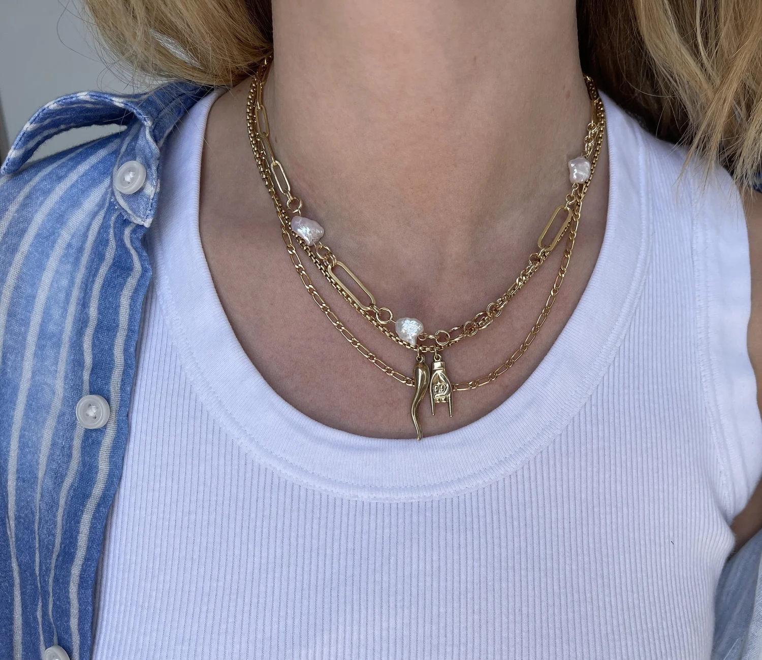 Two Chain Necklace — Tommassini Jewelry