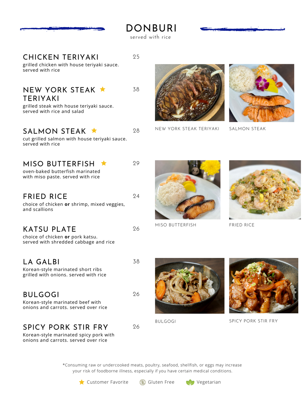 Main Menu — Sushi Spot Waikiki