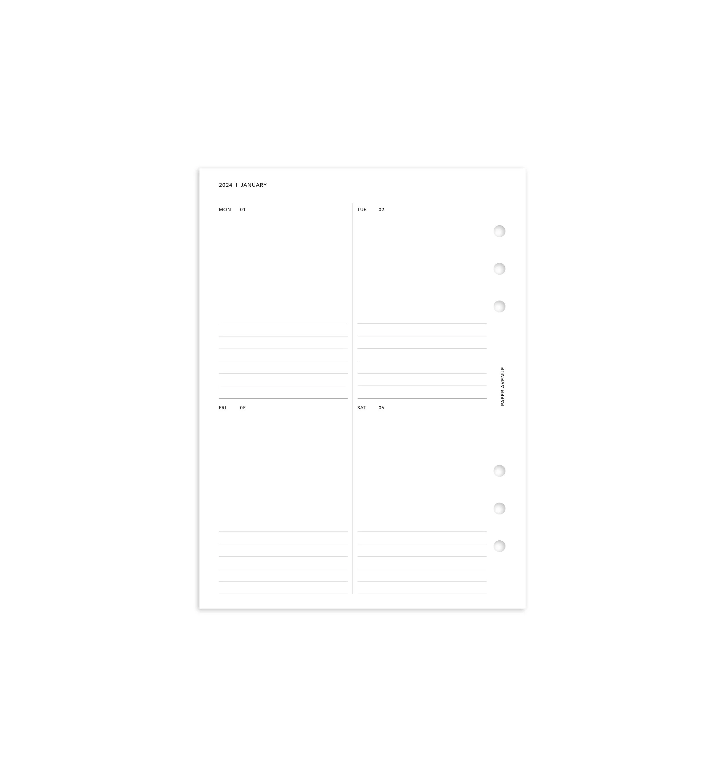 Planner Inserts | Planner Dividers — Paper Avenue
