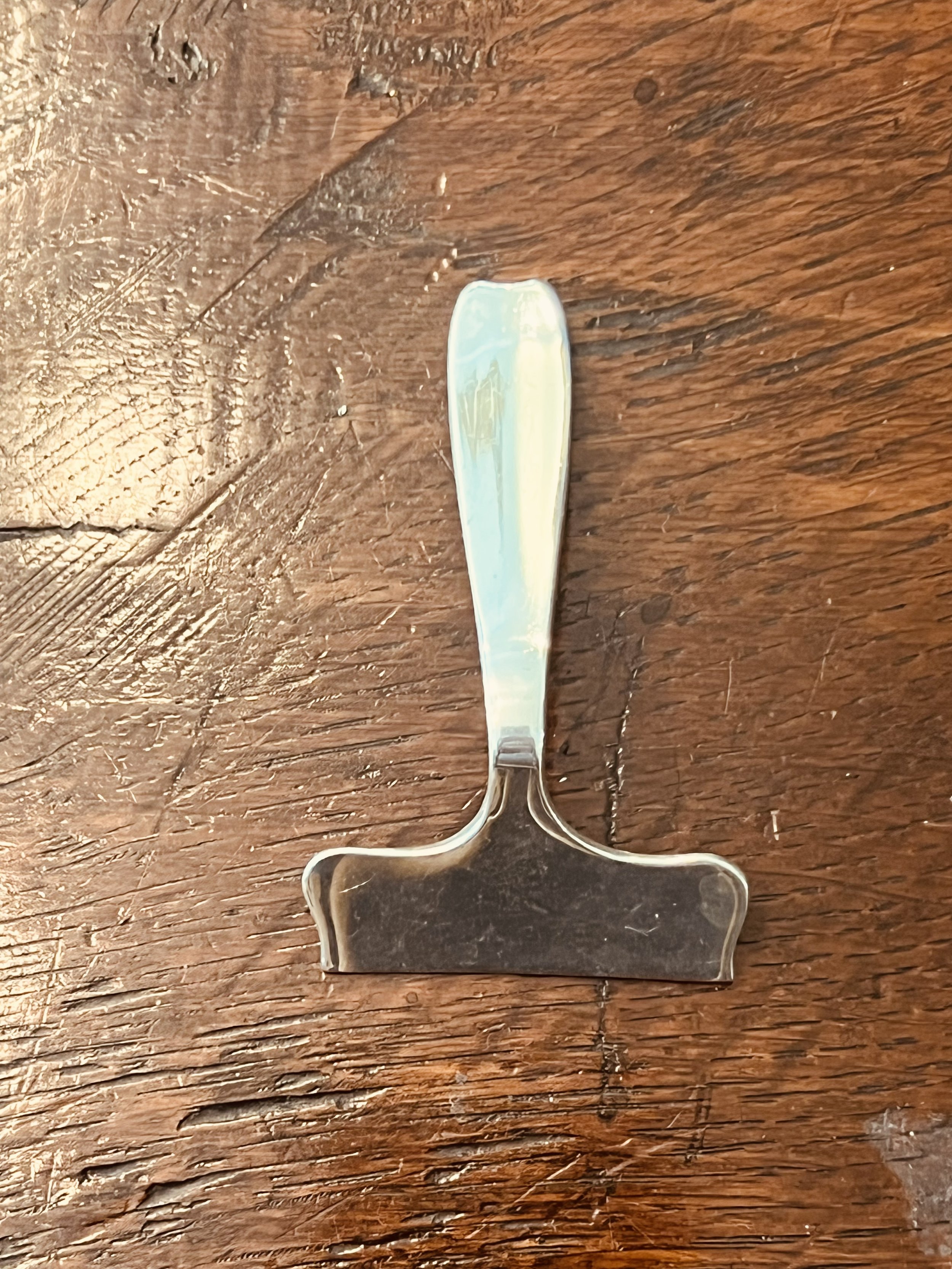 "Cordis" Sterling Baby Food Pusher by Tiffany and Co — Plum Nelly Antiques