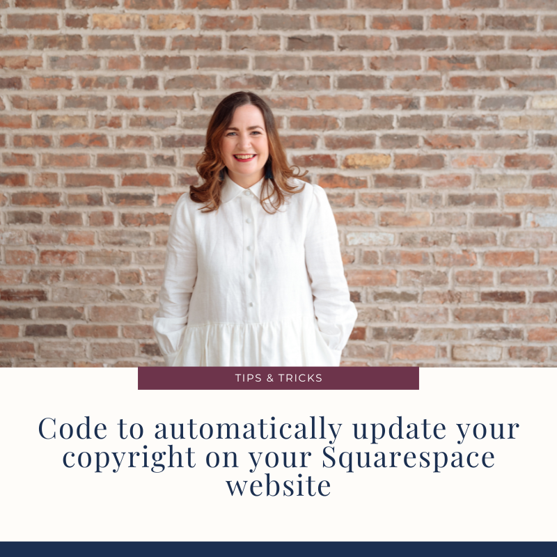 How to automatically update your Copyright Date on your Squarespace ...