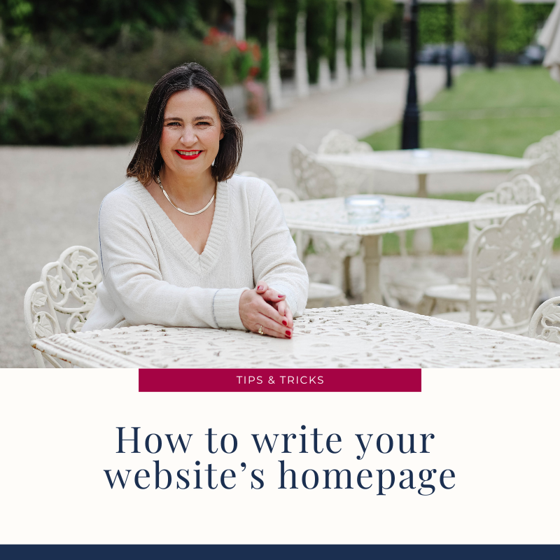 How to write a website homepage