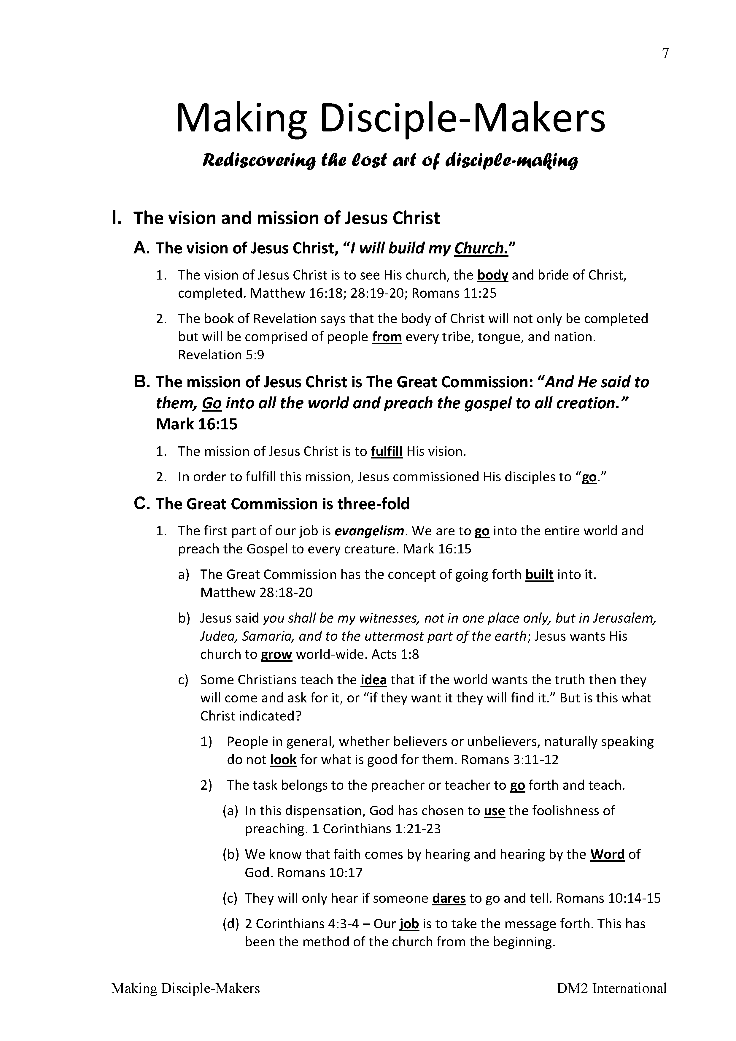 Epidemics of Christianity: A Devotional Study Guide — Grace Community ...