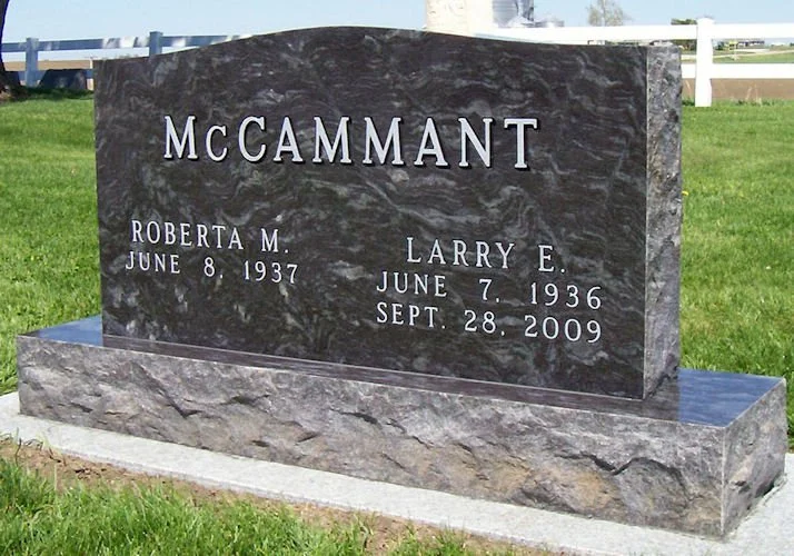Monument Style Granite Memorials – Iowa Upright Monuments — McCall Monument