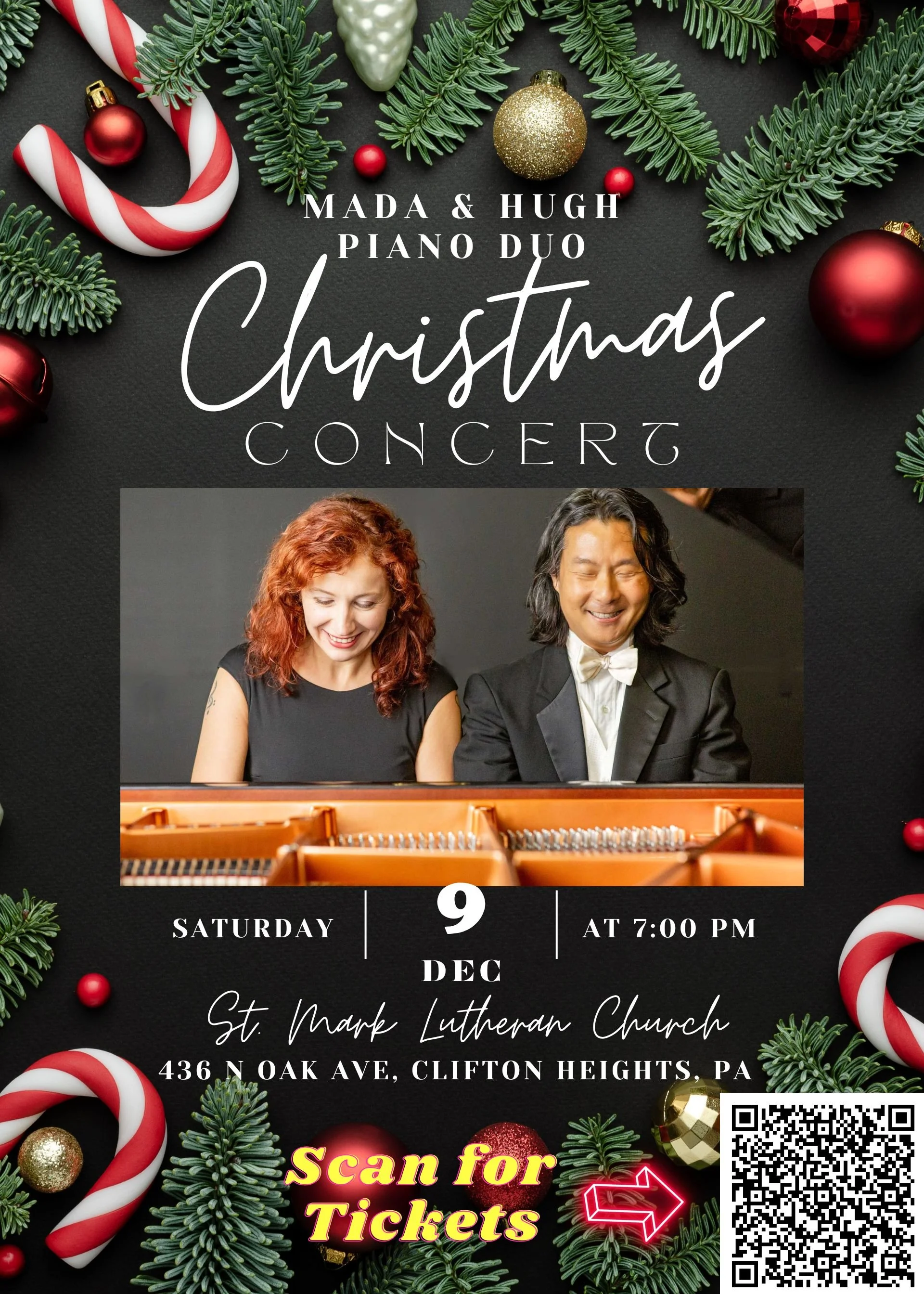 Unwrap the Gift of Music: Mada & Hugh Piano Duo Christmas Concert ...