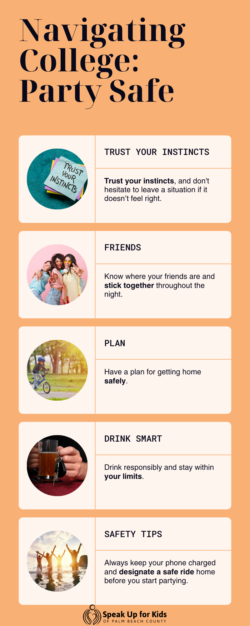Speak Up for Kids - College Party Safety Tips: How to Have Fun and Stay ...