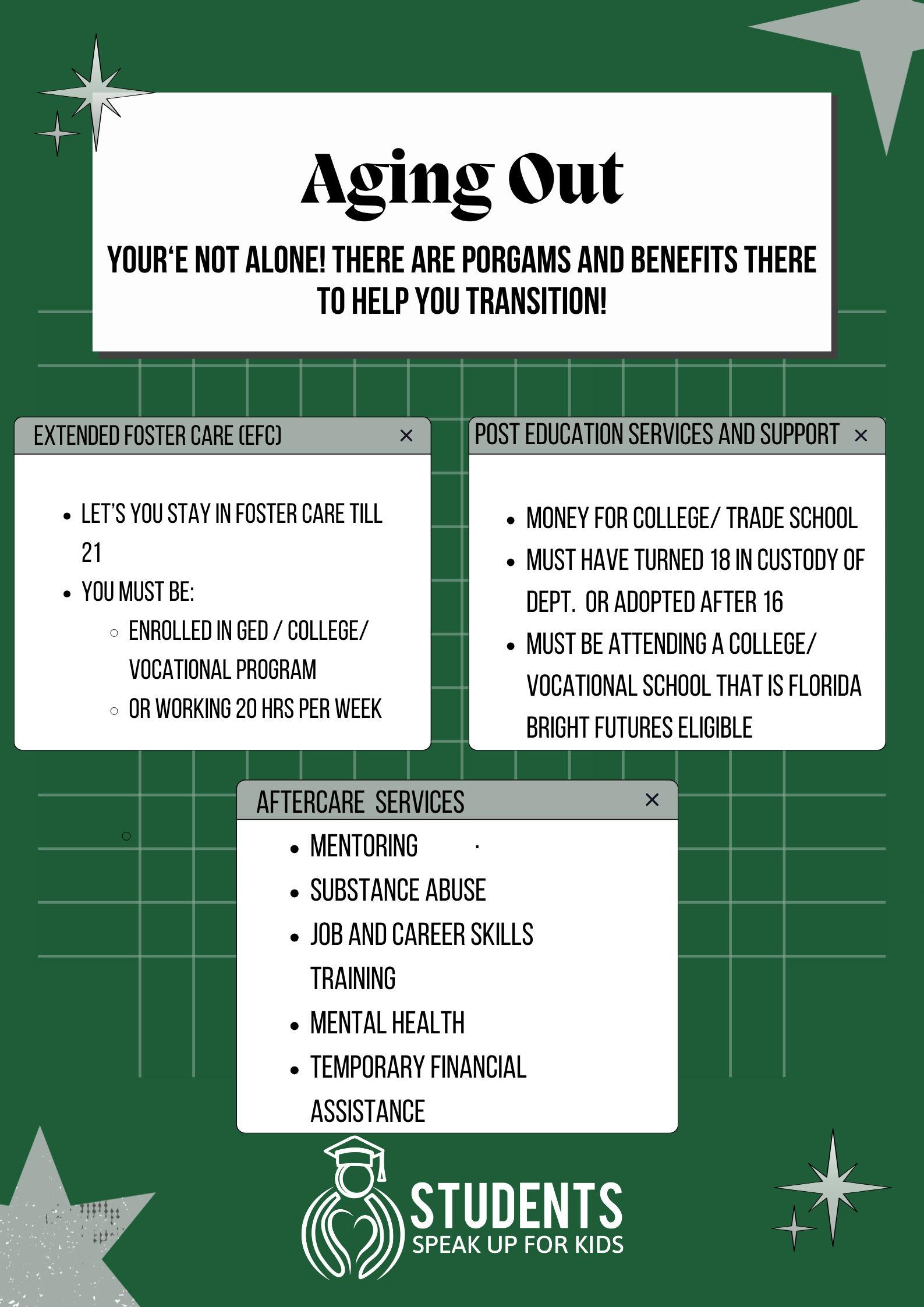 Speak Up for Kids - Aging Out of Foster Care: Support, Options, and ...