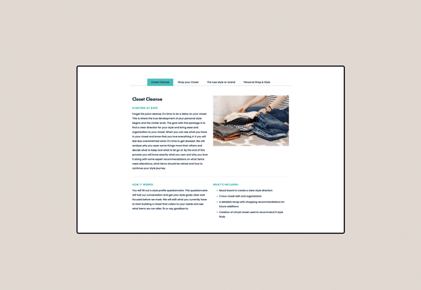 Five ways to display services on your website — Samantha Madeo Design