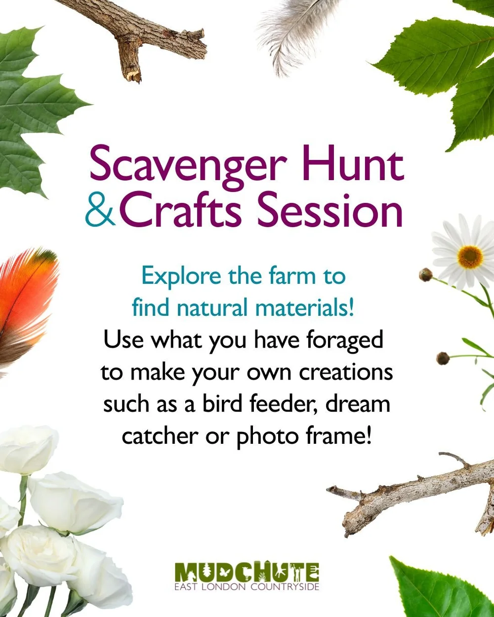 Scavenger Hunt & Crafts Session | Mudchute Park and Farm