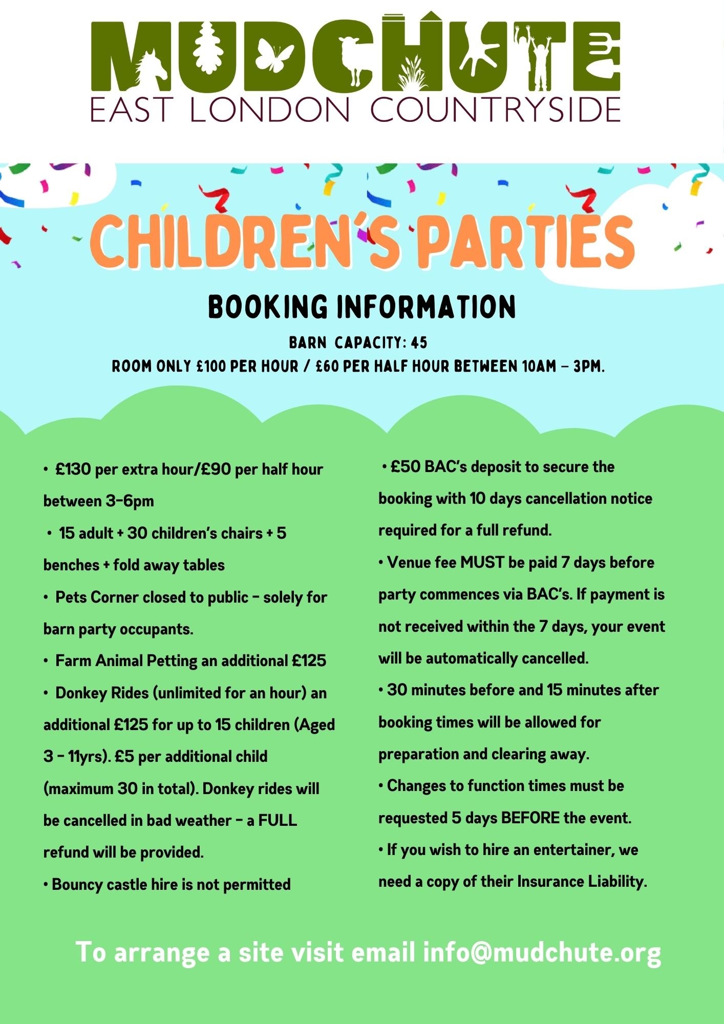 Celebrate your child's birthday at Mudchute Park & Farm | Mudchute Park ...