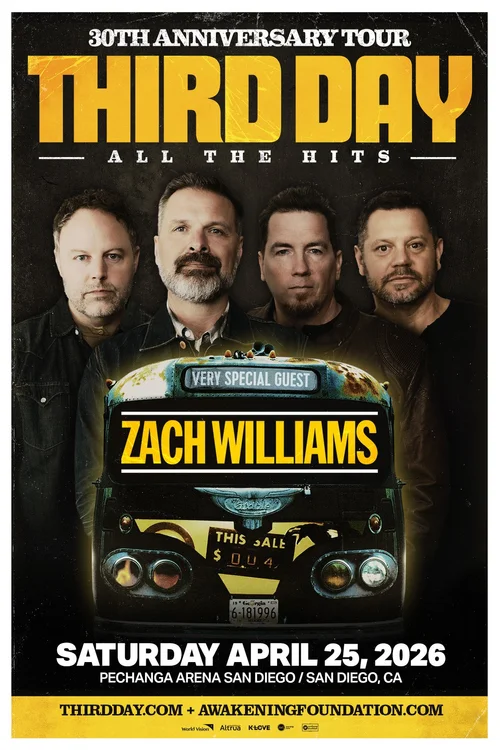 THIRD DAY - 30th Anniversary Tour with Zach Williams | See the Tour Now ...