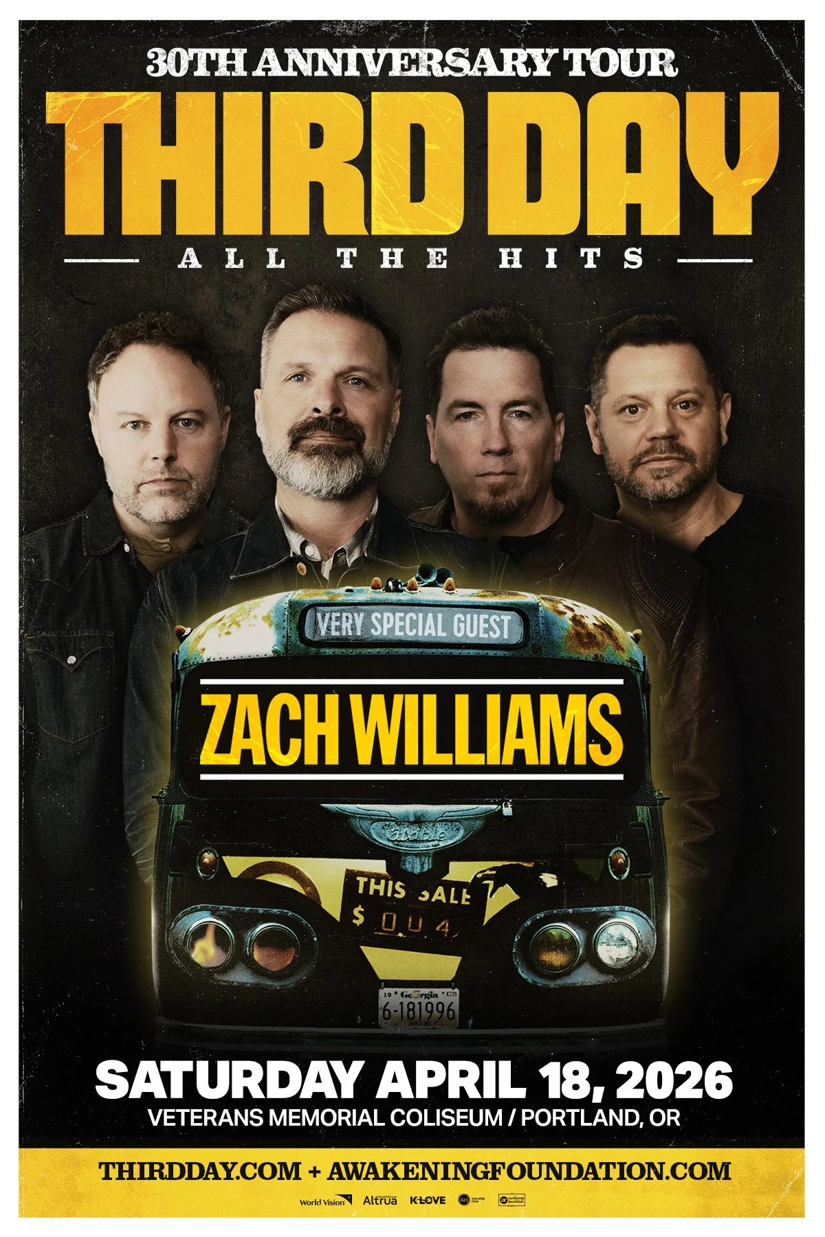 THIRD DAY - 30th Anniversary Tour with Zach Williams | See the Tour Now ...
