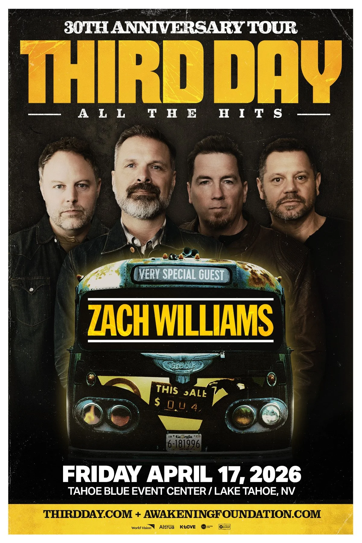 THIRD DAY - 30th Anniversary Tour with Zach Williams | See the Tour Now ...