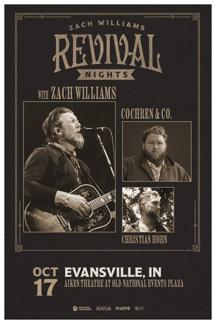 Zach Williams - REVIVAL NIGHTS TOUR — Awakening Events - Christian ...