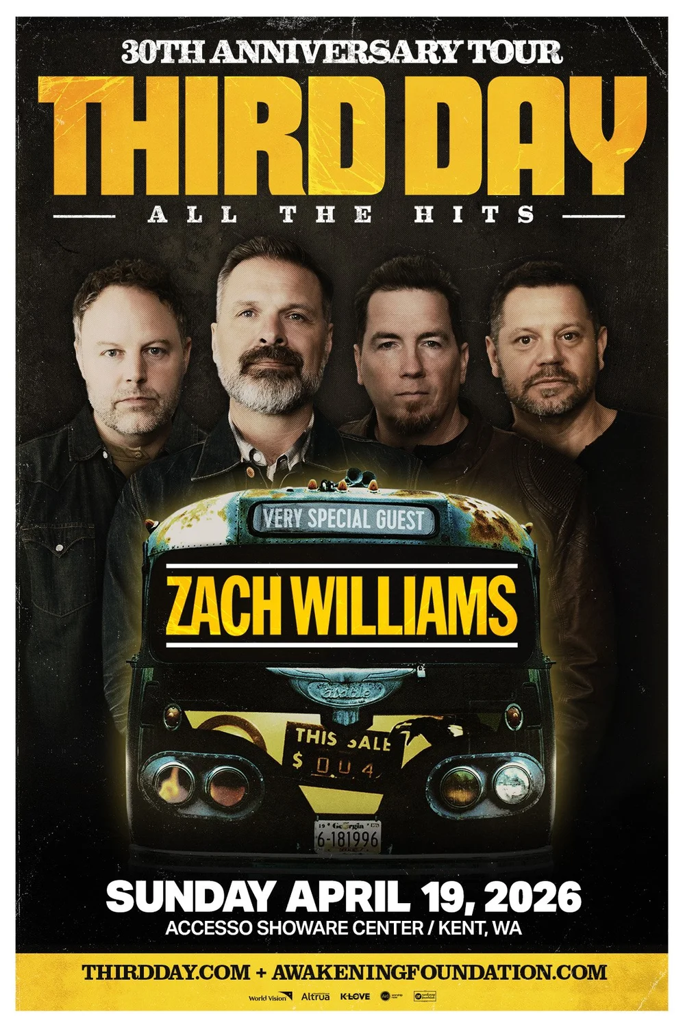 THIRD DAY - 30th Anniversary Tour with Zach Williams | See the Tour Now ...