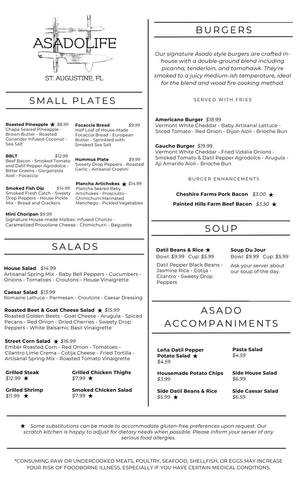 Lunch Menu | Experience Flavorful Lunch Options Today — ASADO LIFE