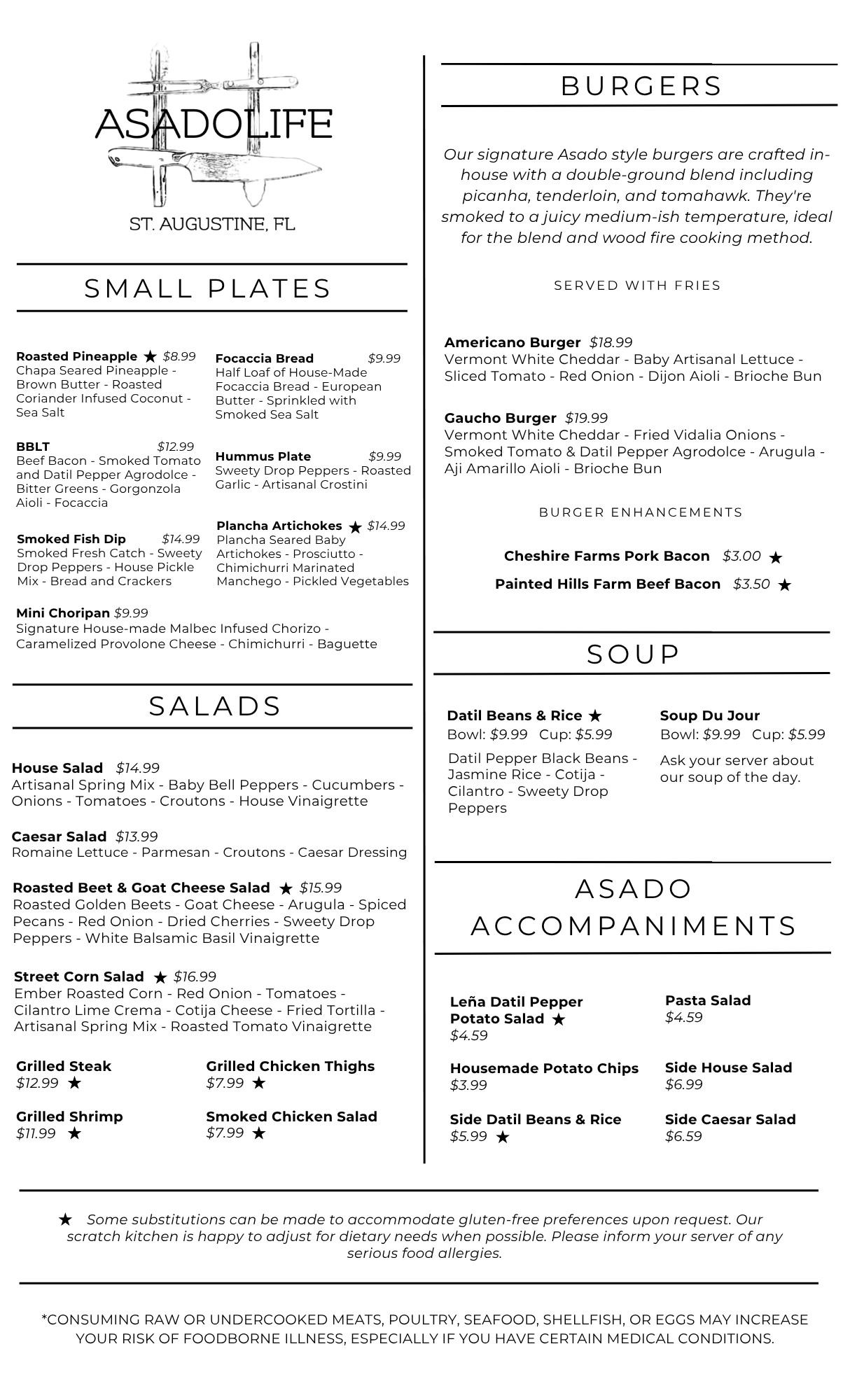 Lunch Menu | Experience Flavorful Lunch Options Today — ASADO LIFE