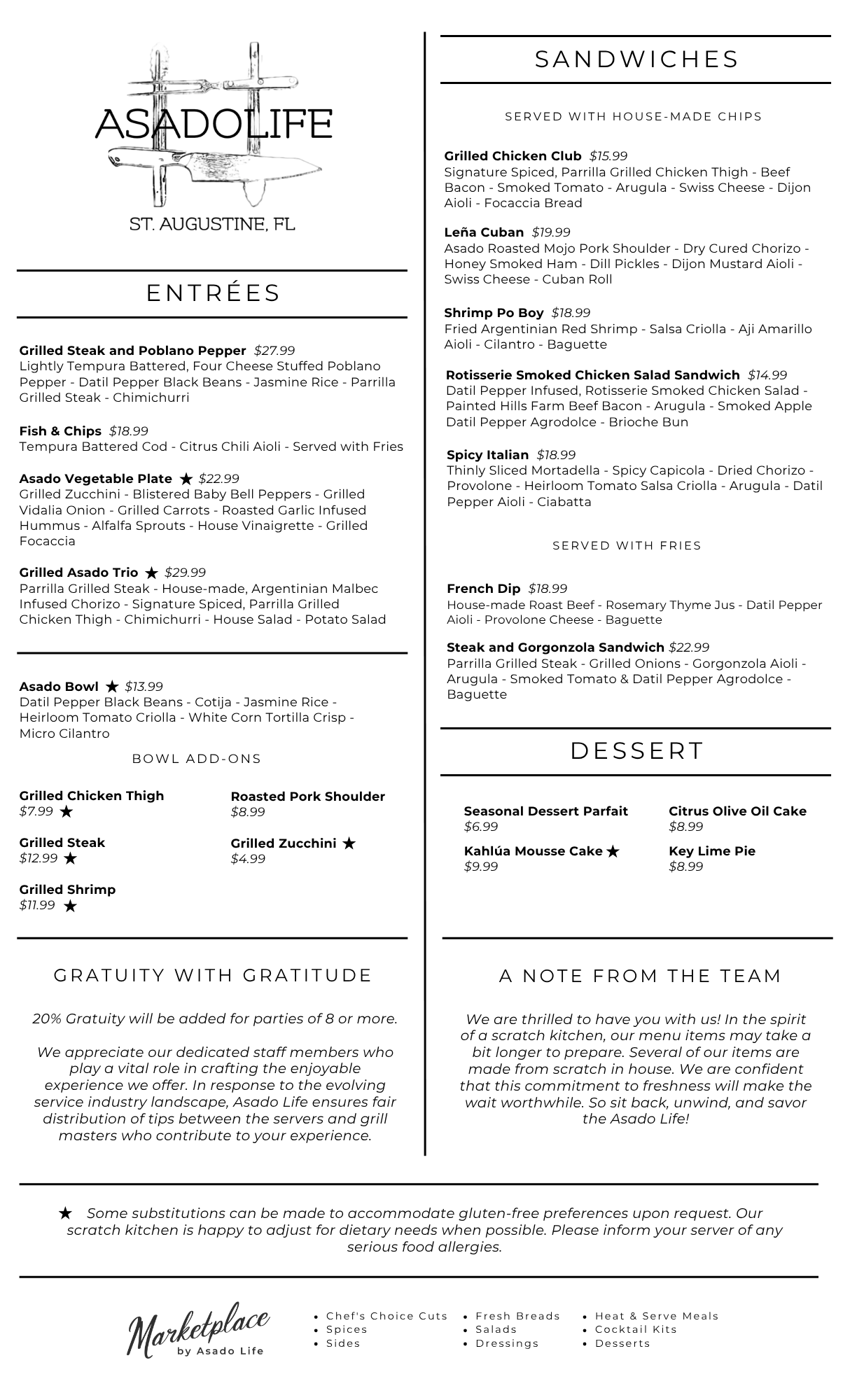 Lunch Menu | Experience Flavorful Lunch Options Today — ASADO LIFE