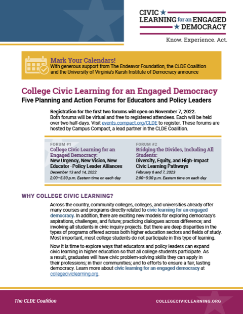 College Civic Learning