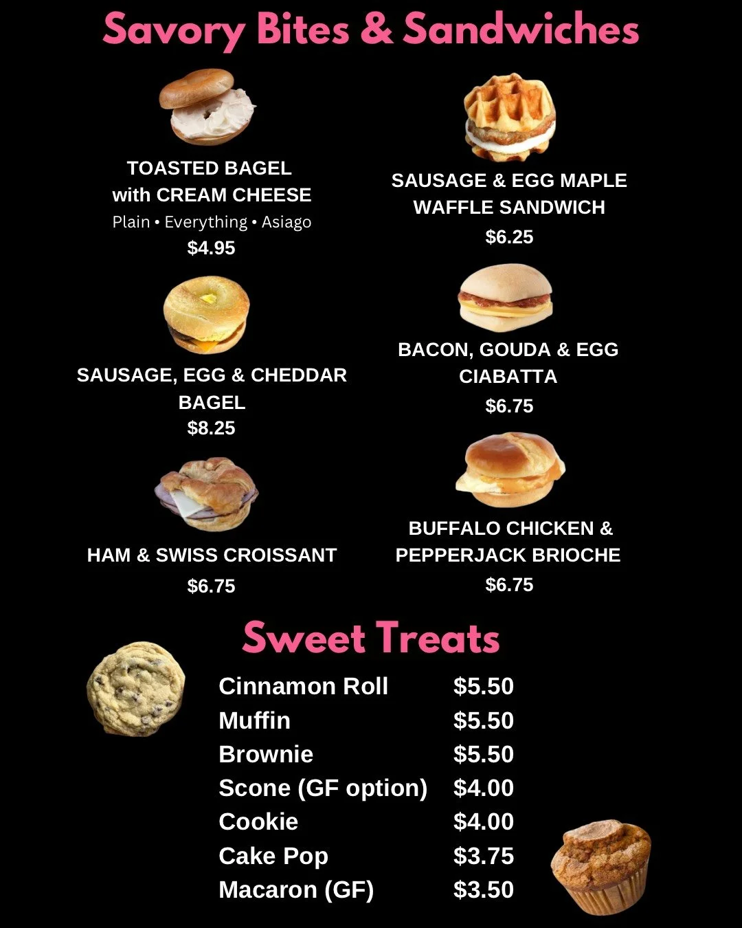 Food&Drink Menu — KB Coffee & Bakery