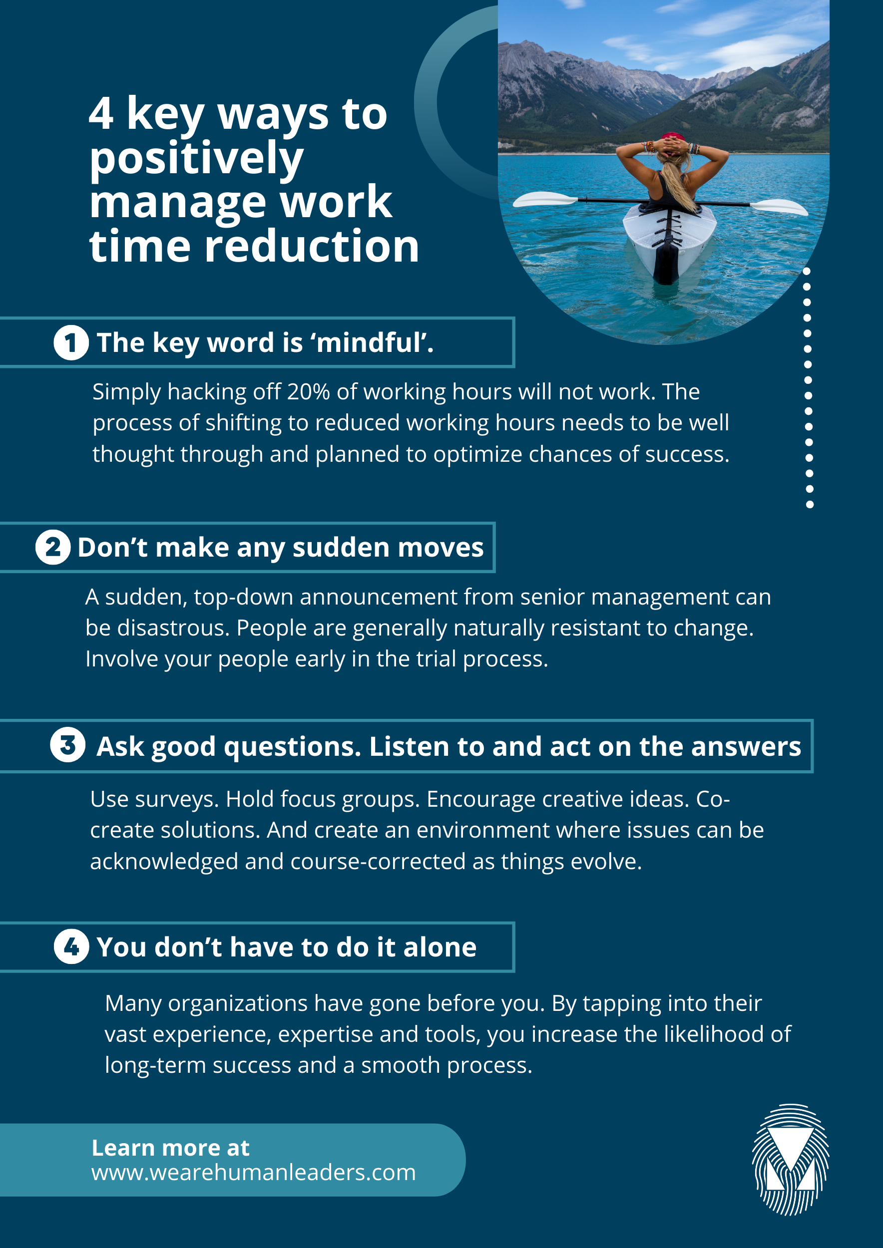 Working Less to Work Better — Human Leaders