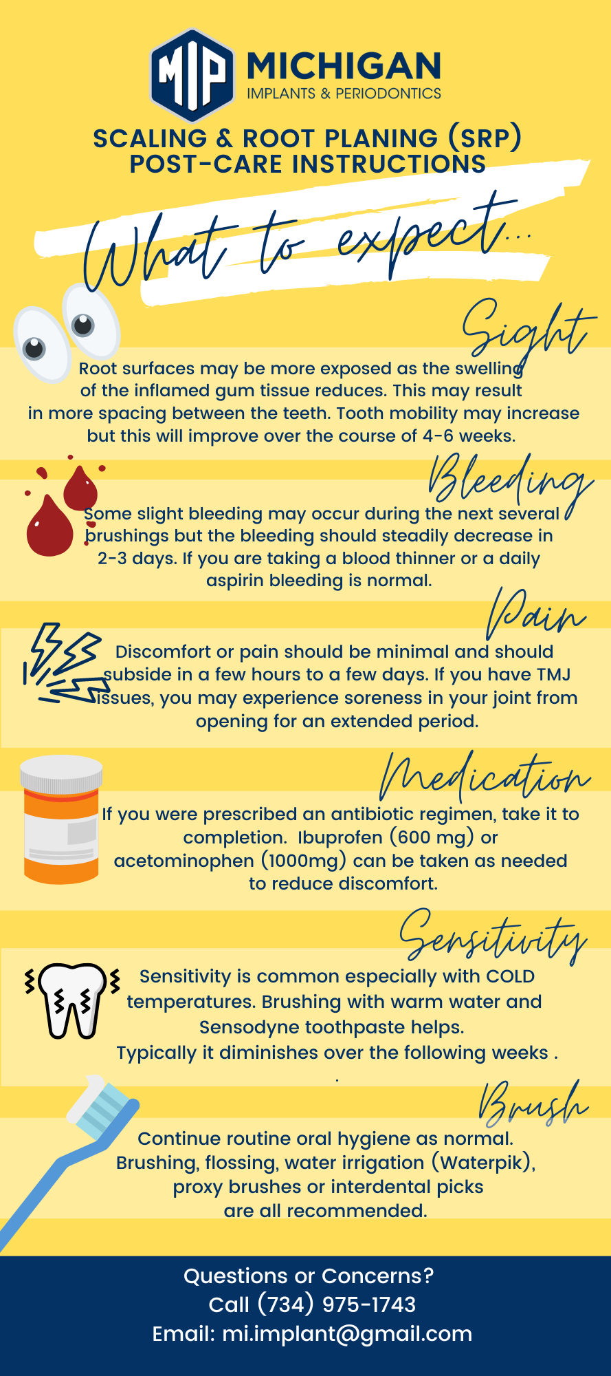 Post Op Instructions Michigan Implants And Periodontics