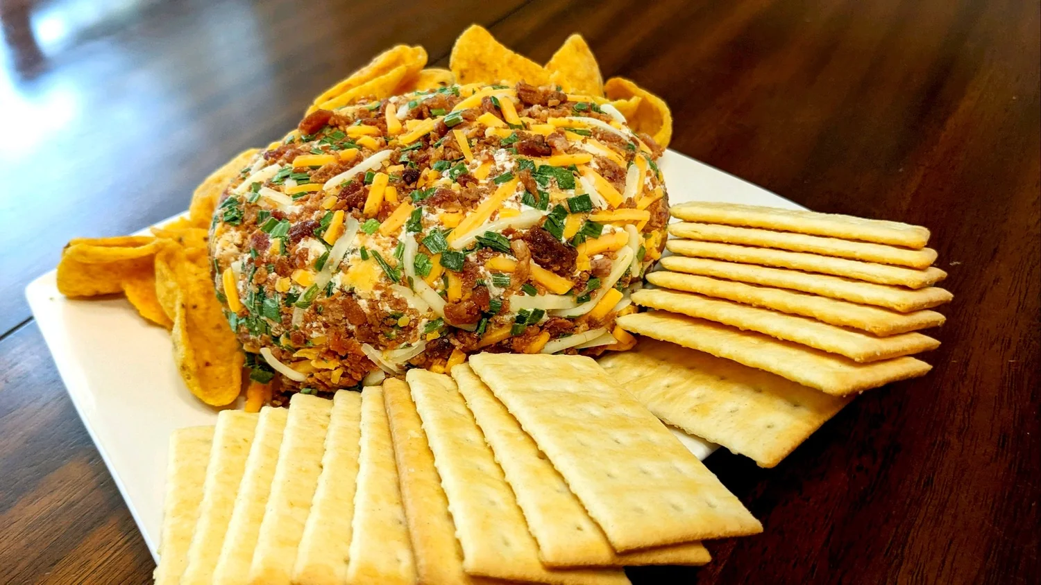 Southern Cheese Ball and Crackers — Sunday in South Carolina