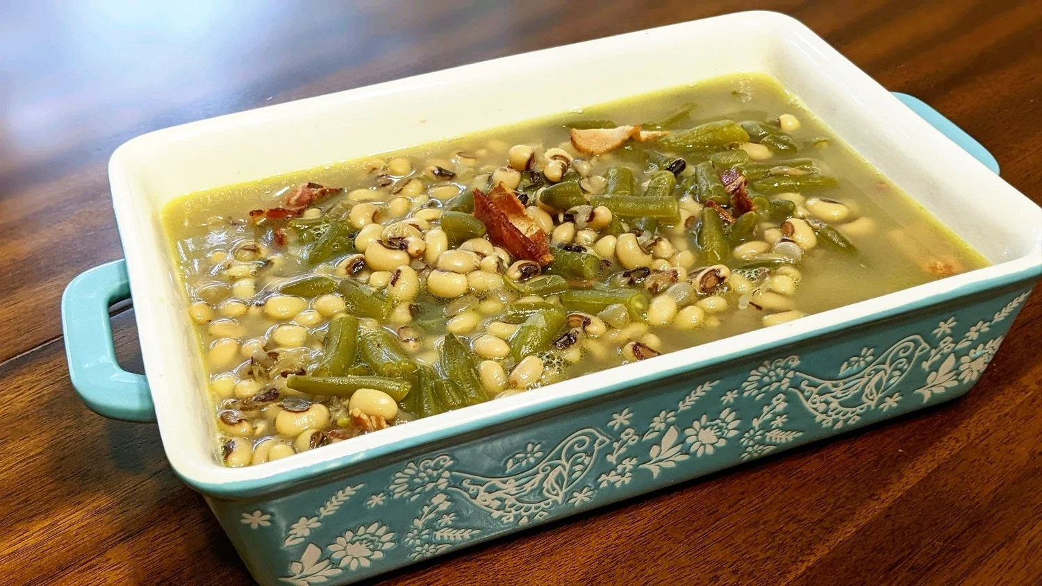 Field Peas with Snaps and Bacon — Sunday in South Carolina