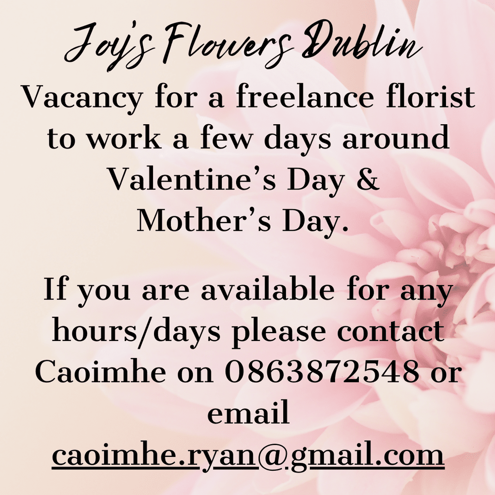 Jobs for florists