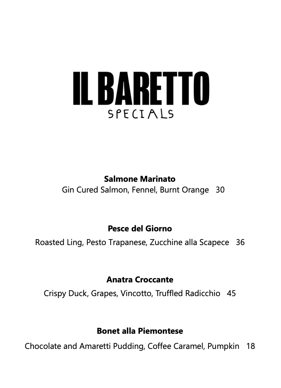 Menu 1 — since 1999