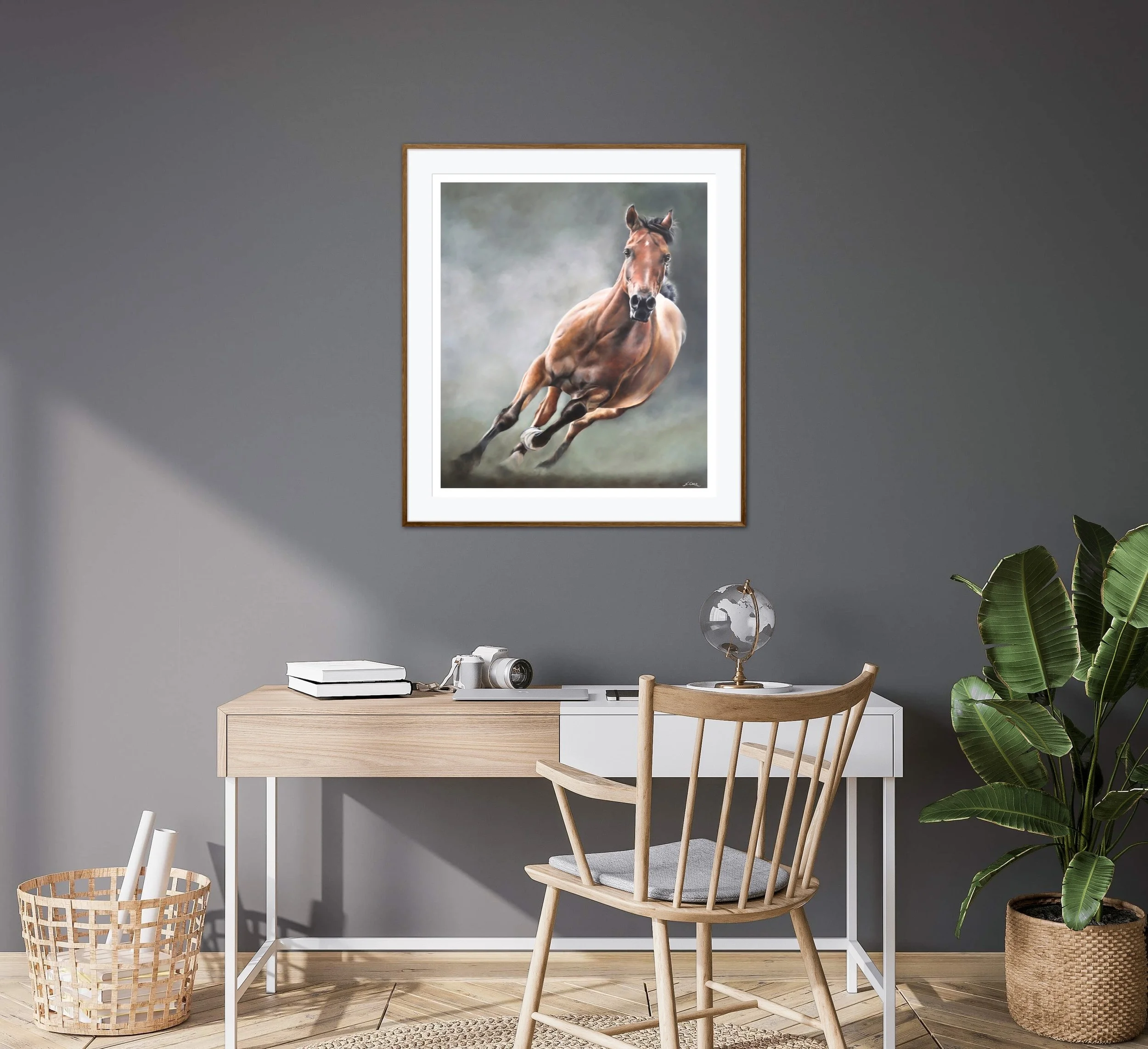 GOLDEN GIRL Gold-leaf print limited edition print by artist Nikki Carr ...