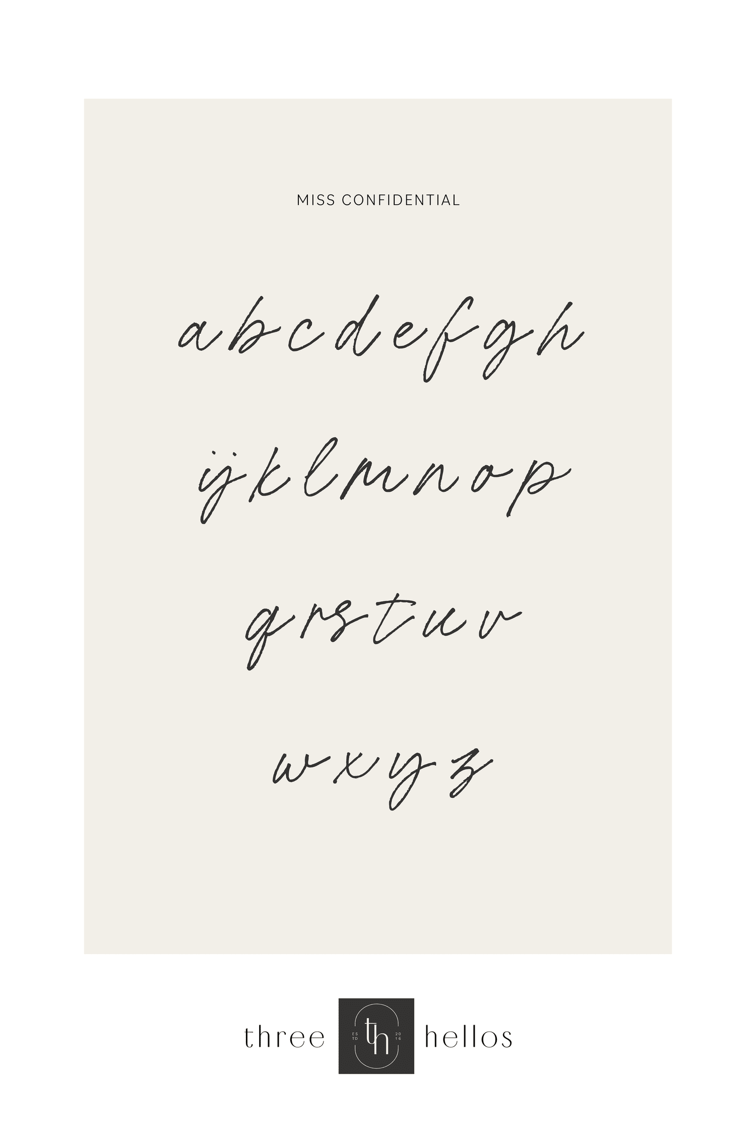 the best handwritten script fonts for branding {part two} — Three Hellos