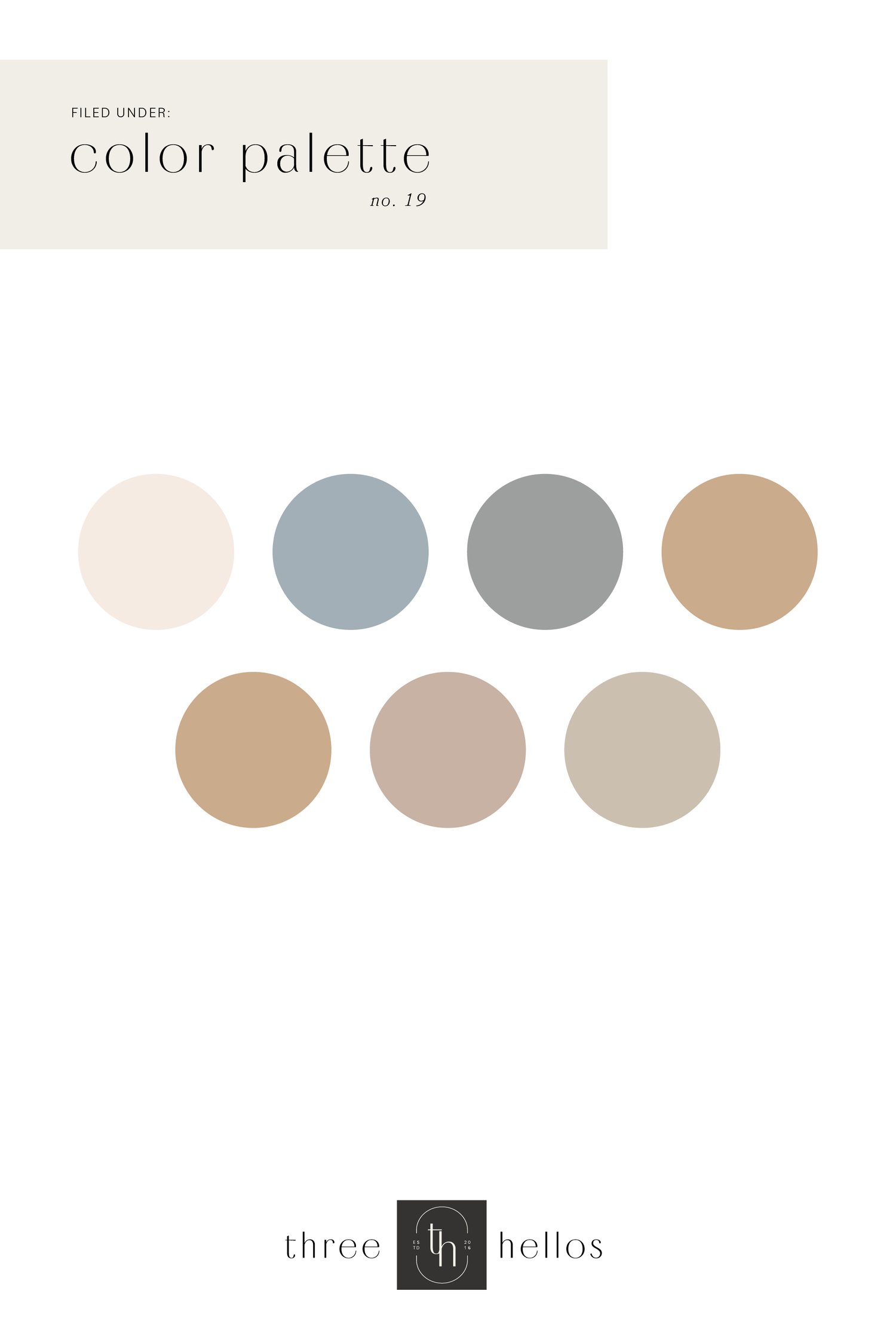 Color Palette Series - Palette 19 — Three Hellos