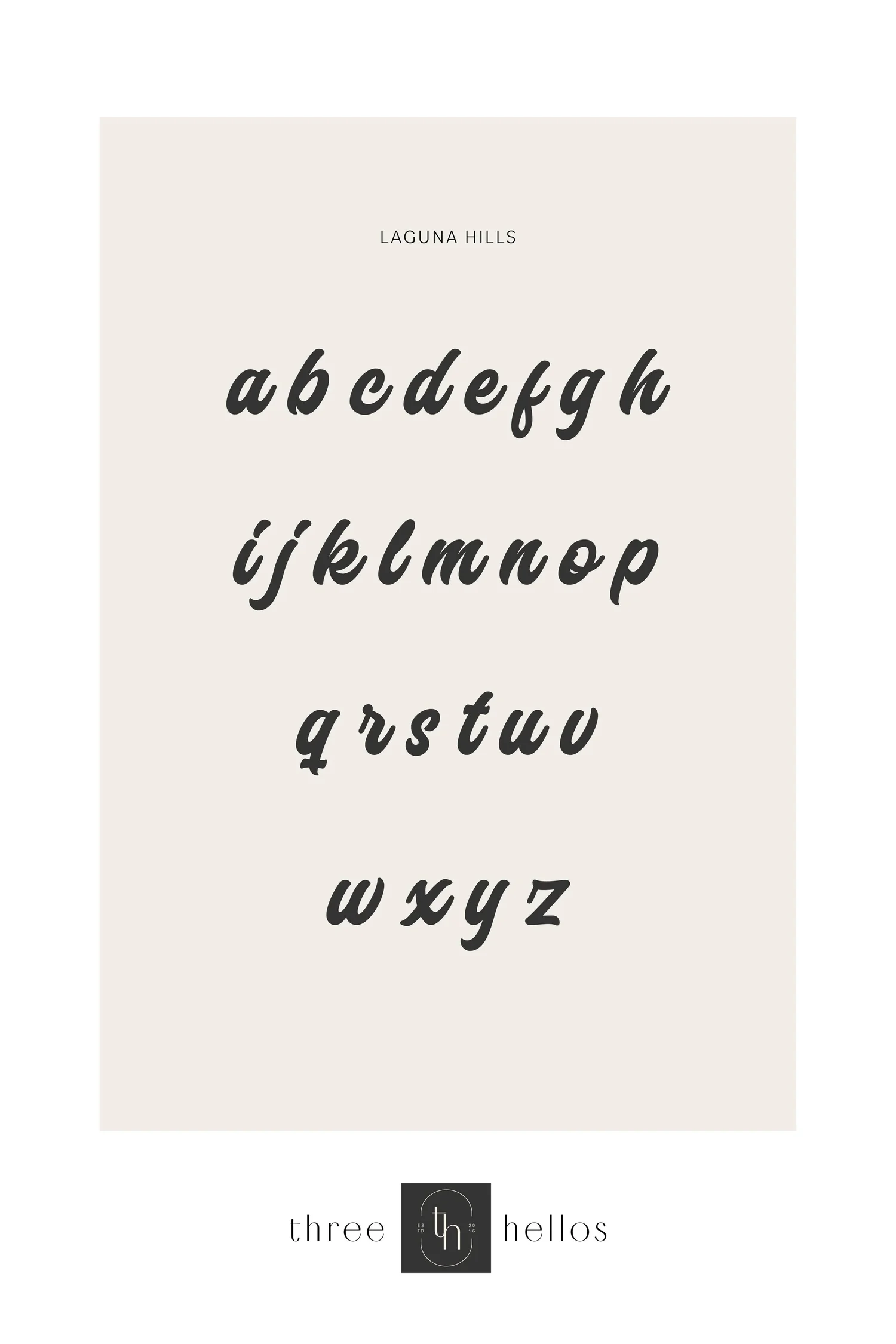 the best handwritten script fonts for branding {part three} — Three Hellos