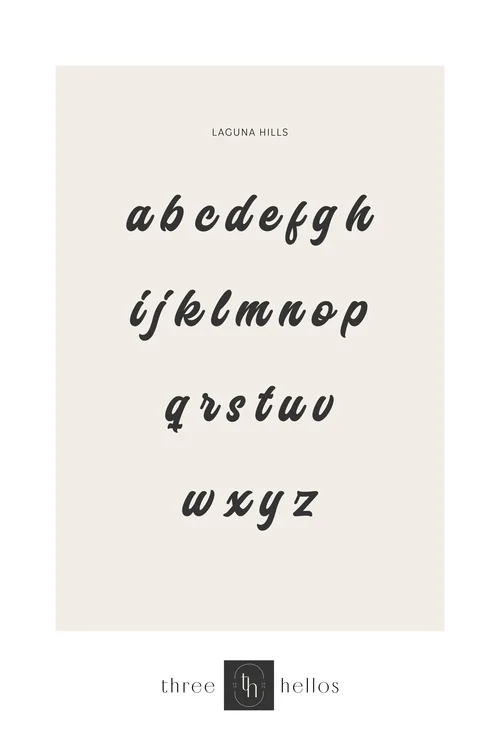 the best handwritten script fonts for branding {part three} — Three Hellos