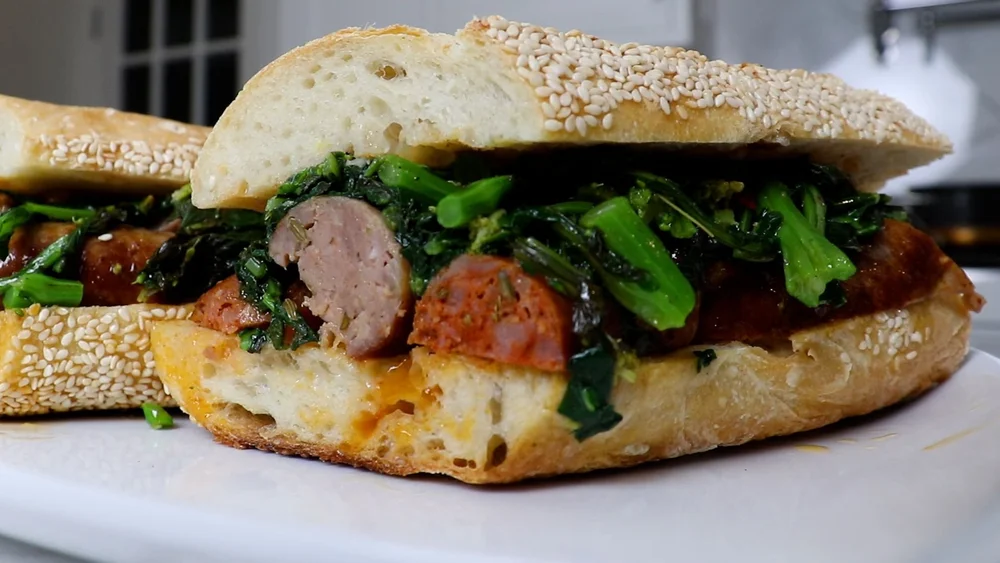 Broccoli Rabe and Sausage Sandwich — Good Cooking Show