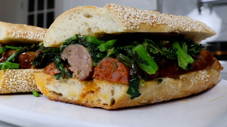 Broccoli Rabe and Sausage Sandwich — Good Cooking Show